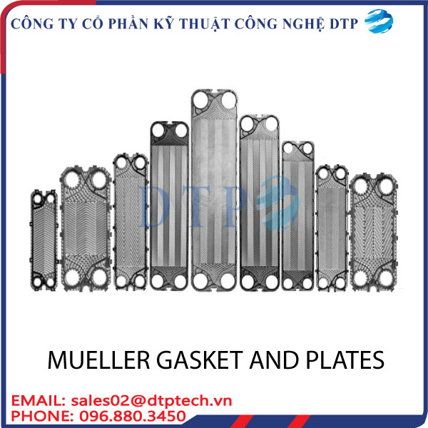 Mueller Gasket and Plates - tấm trao đổi nhiệt - PHE - Dtptech