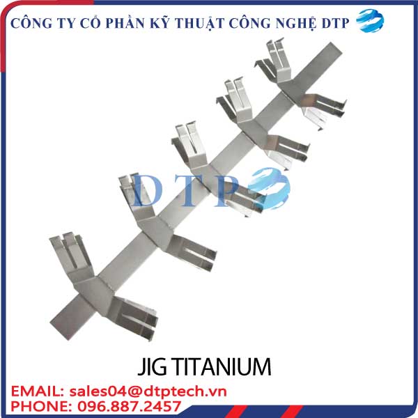 Anodizing rack bằng titan - Móc treo xi mạ - Dtptech