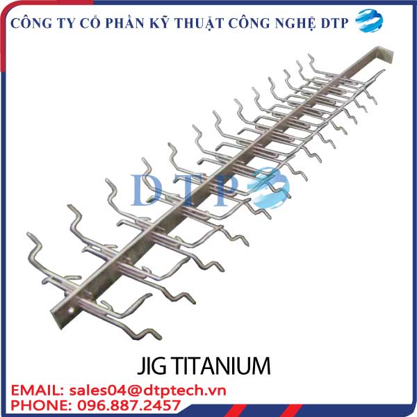 Anodizing rack bằng titan - Móc treo xi mạ - Dtptech