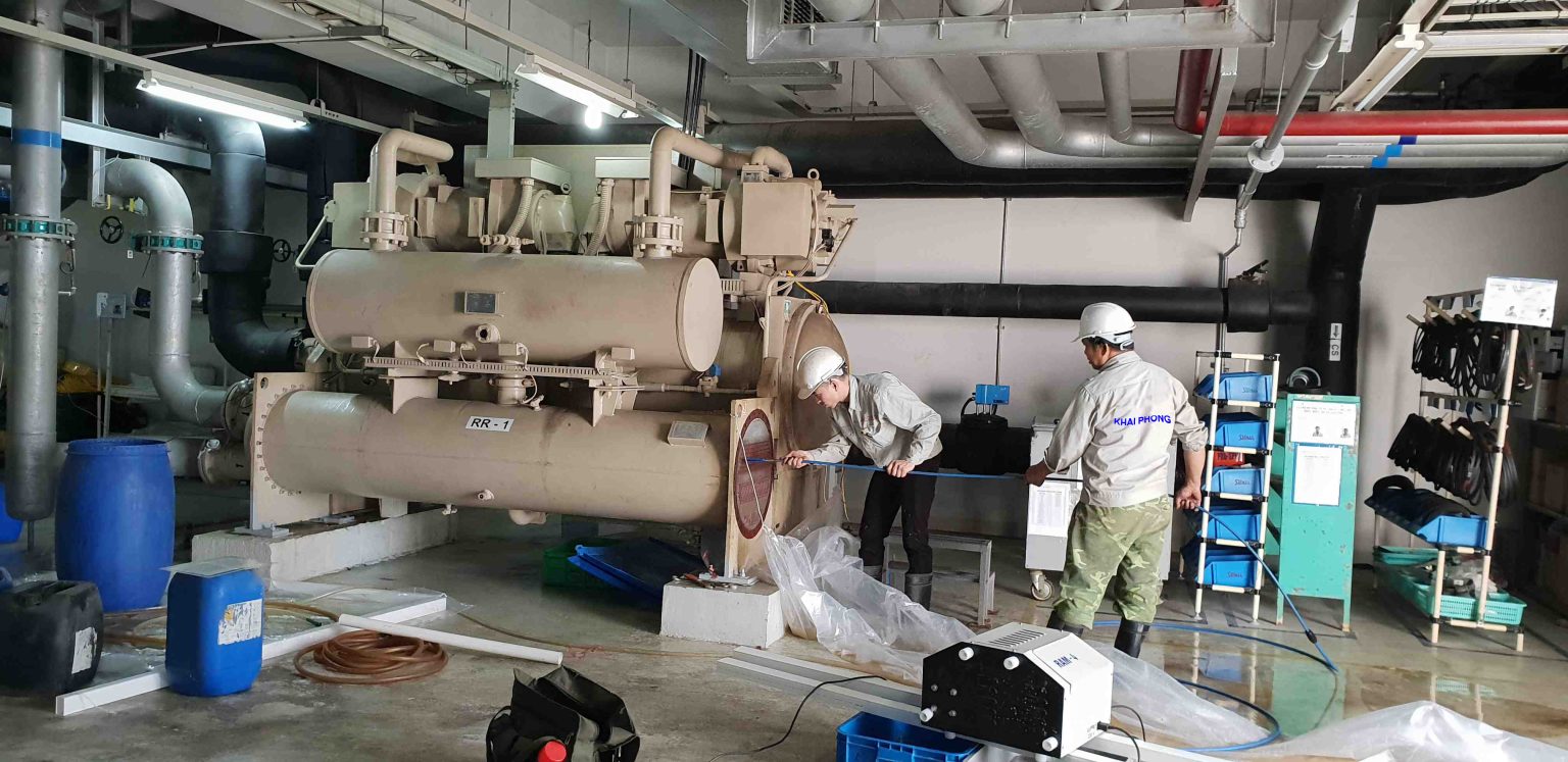 Hệ thống giải nhiệt nước chiller và thiết bị trao đổi nhiệt - Dtptech